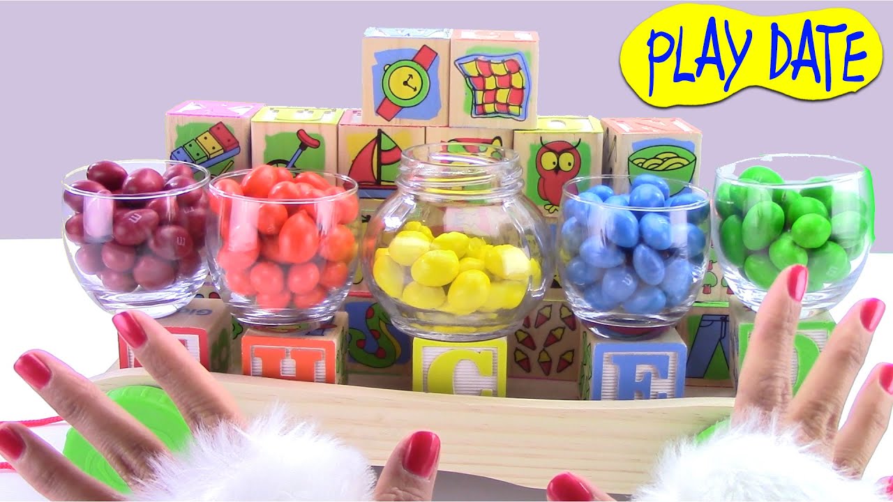 Learn colors with Candy + Teach colours for baby toddler preschool ...
