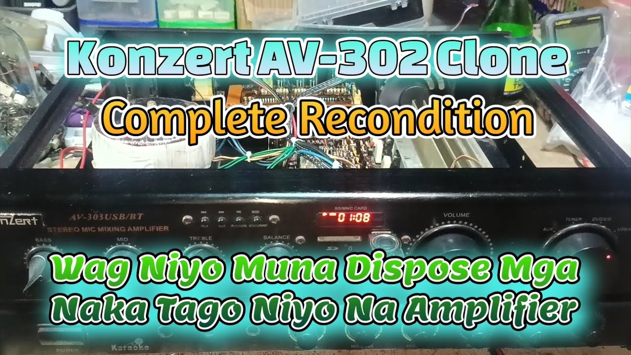 Konzert AV-302 Clone Amplifier Complete Recondition Panoorin 🤔 #share # ...