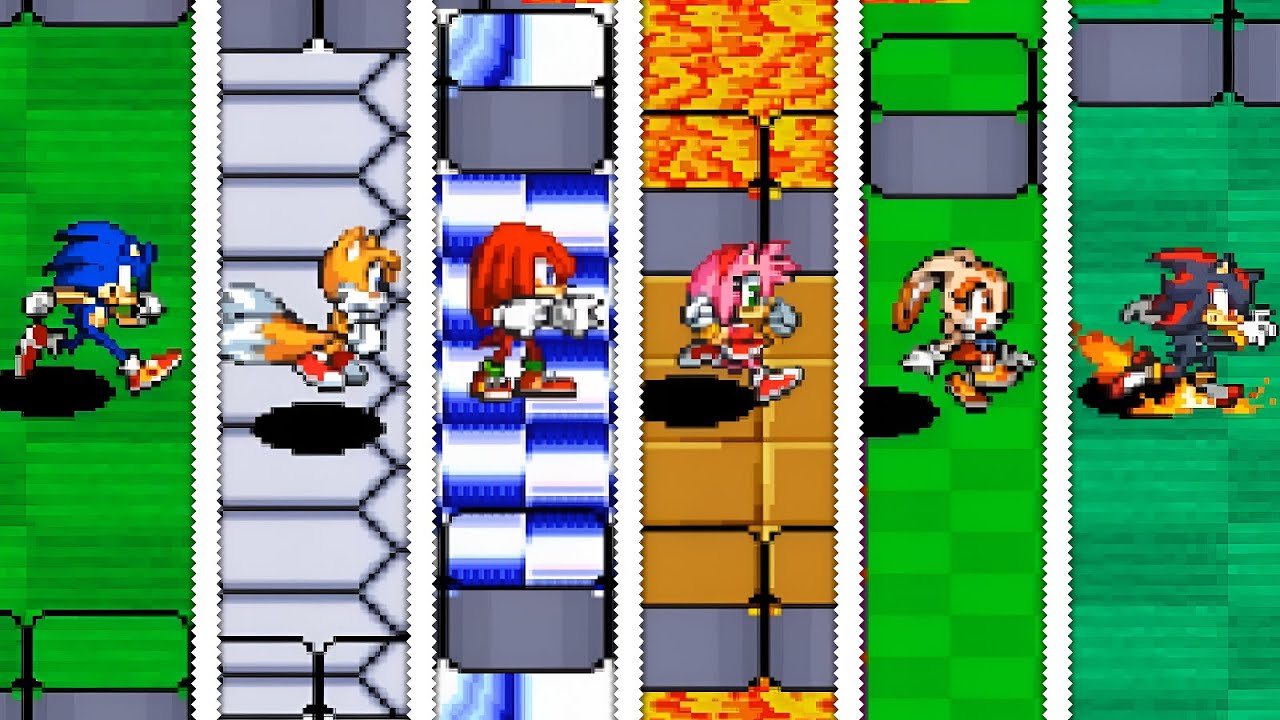 Sonic R Deluxe FANGAME 💜 ALL CHARACTERS GAMEPLAY - YouTube