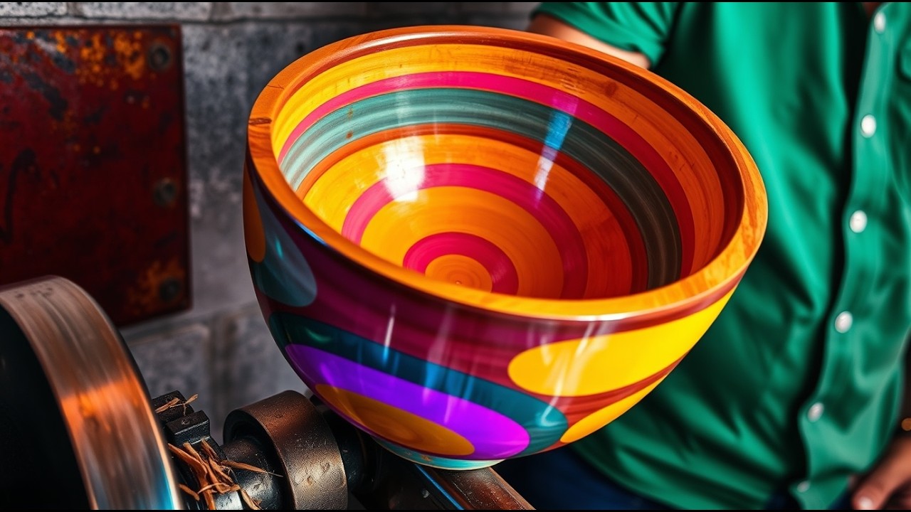 The Magic of Woodturning - Epoxy and Color Pencil to Create a ...