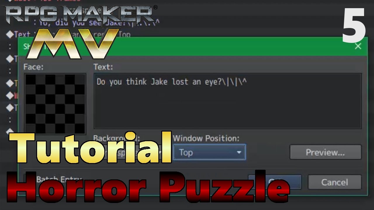 [5]Learning Dialogue - Tutorial RMMV How to Make a Horror Puzzle Game ...