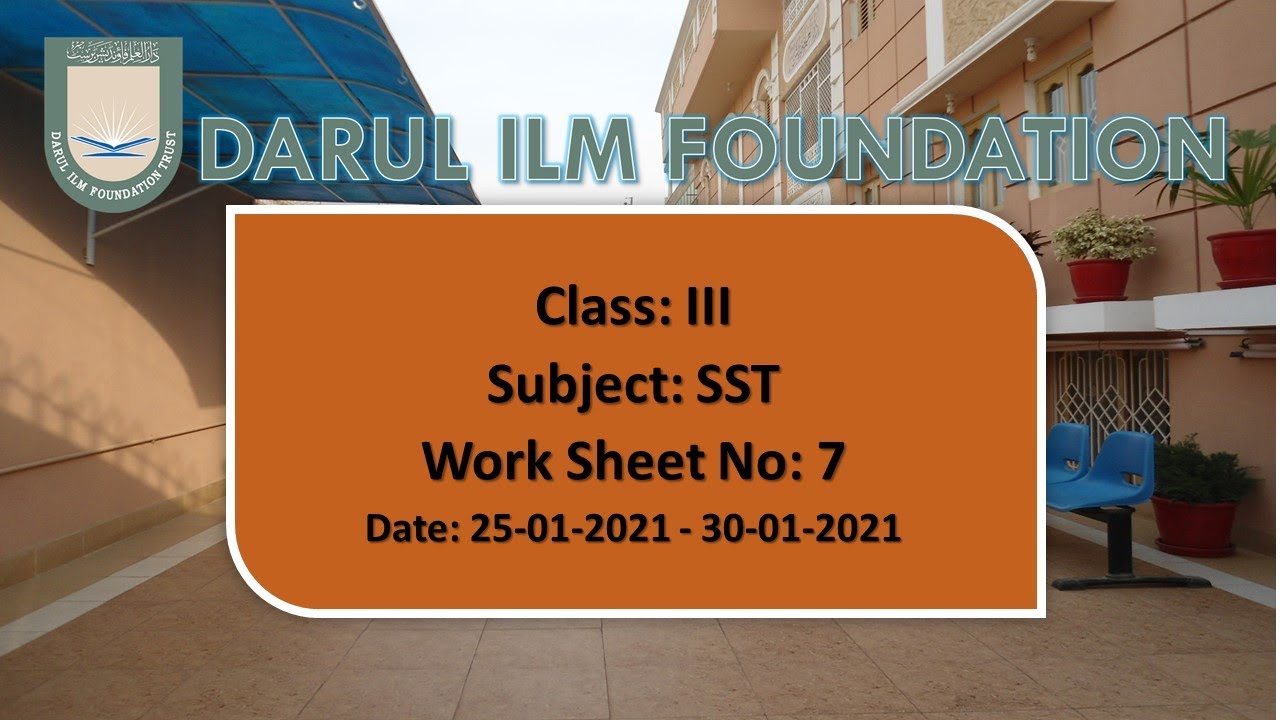 Class 3 SST Worksheet 7 - YouTube