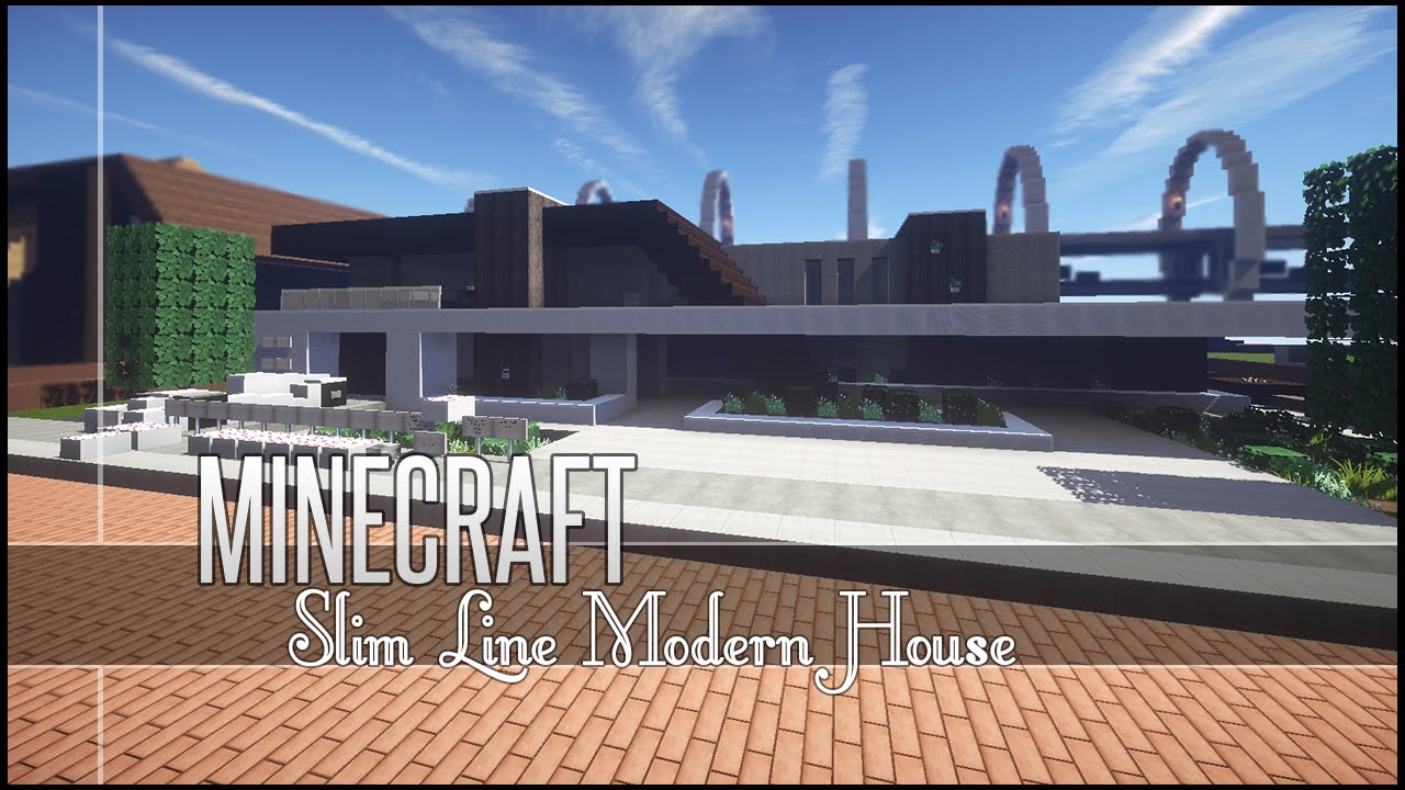 Minecraft Build Review - Slim Line Modern House - YouTube