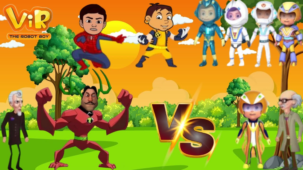 veer: the robo boy cartoon | robot boy suit on | vir aur boxer robot ...