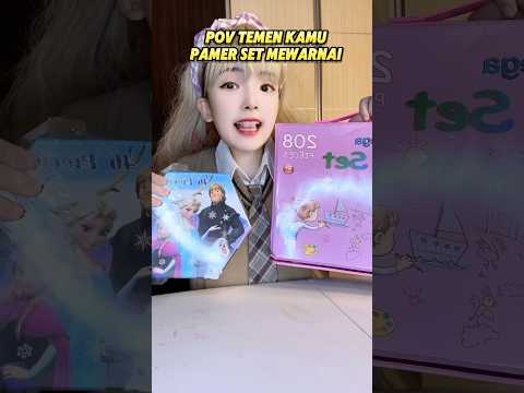 TEMEN KAMU SALING PAMER ALAT WARNA #shorts