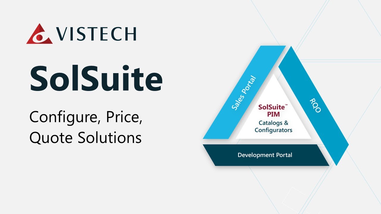 VISTECH SolSuite CPQ Software - YouTube