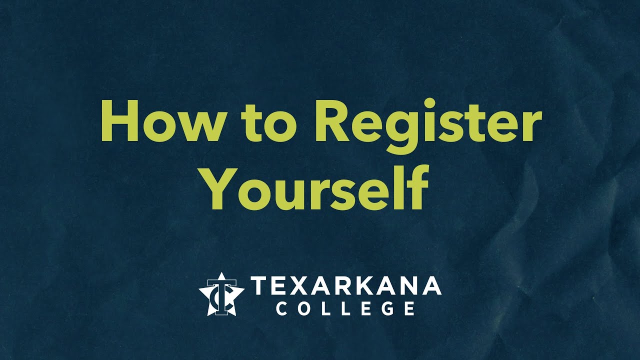 How to Register Yourself - YouTube