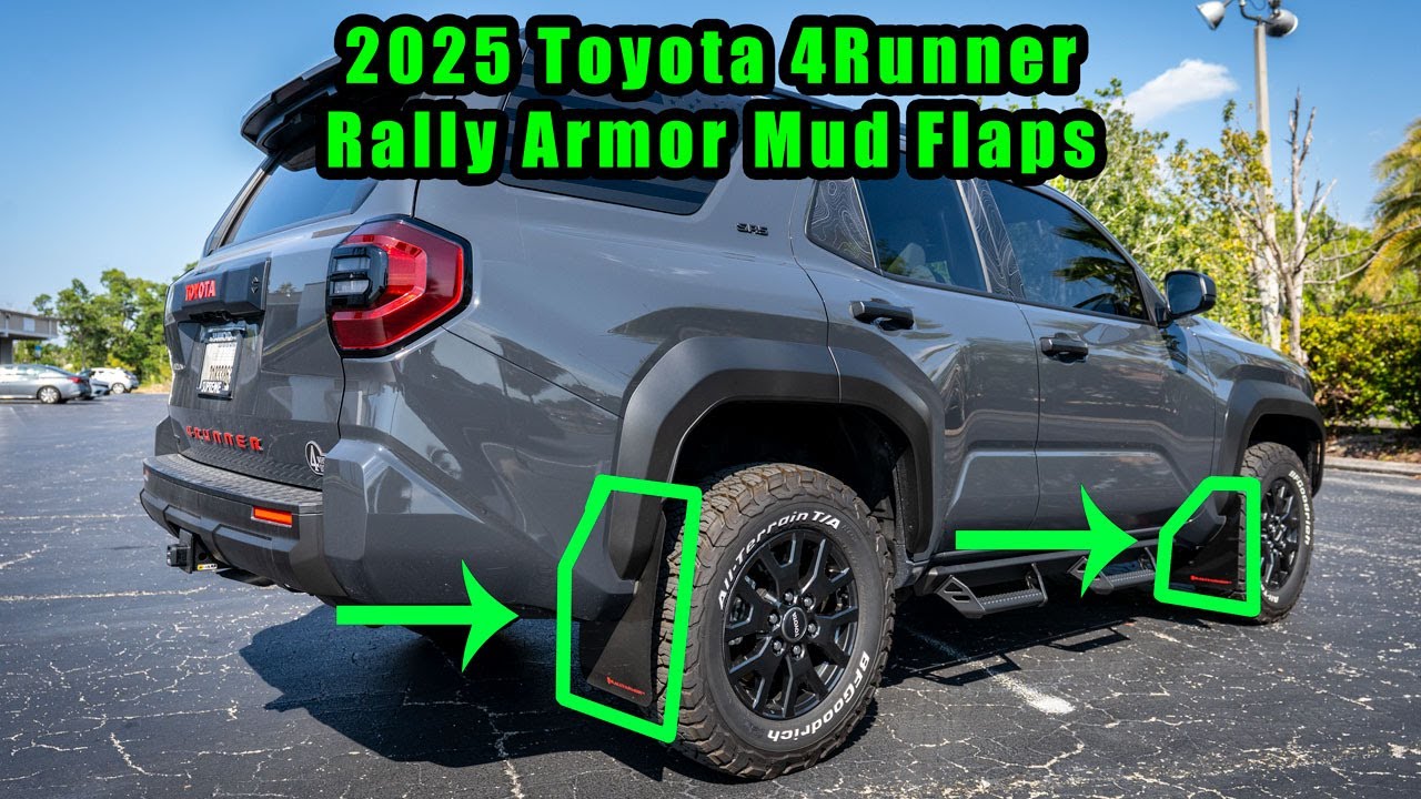 2025 Toyota 4Runner Rally Armor Mud Flap Installation - YouTube