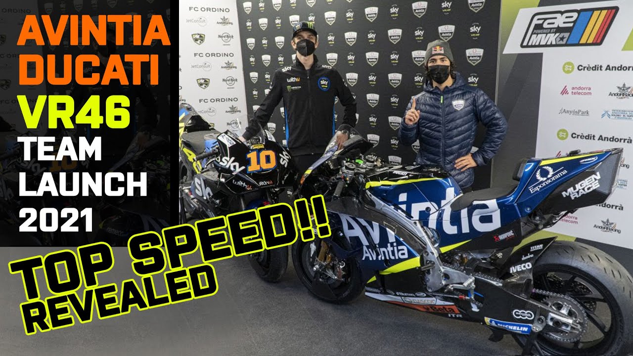 Avintia Ducati VR46 Racing Team Launch 2021 | Bike Specs, Top Speed ...