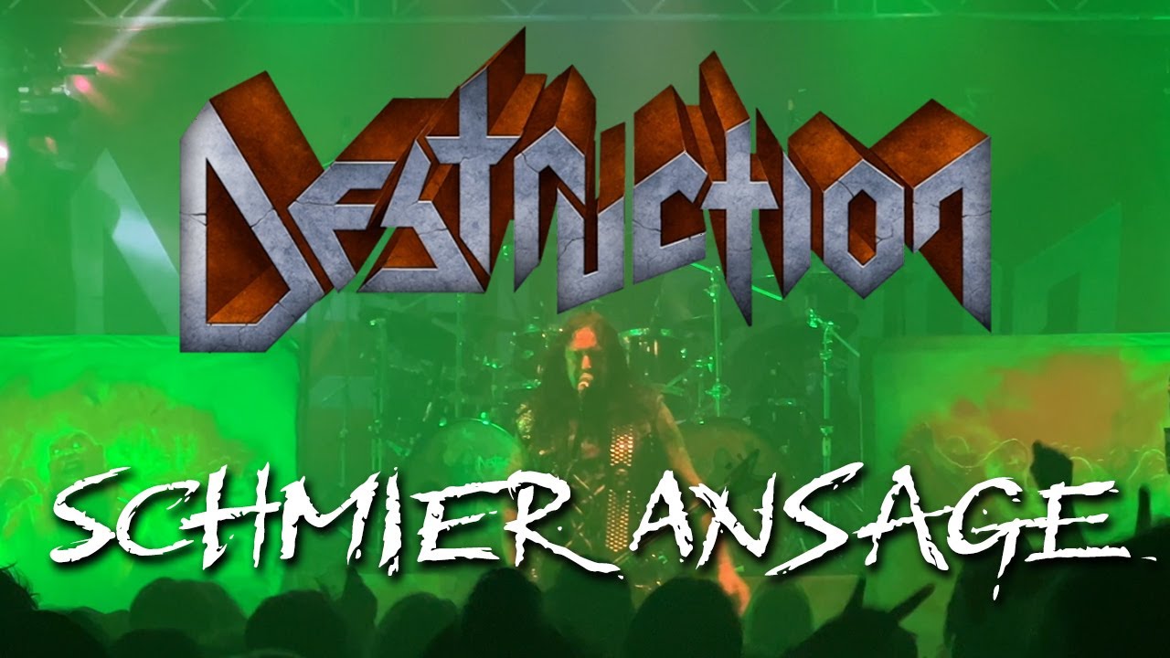 Ansage von Schmier DESTRUCTION - 40 Years Of Destruction Tour 2023 ...