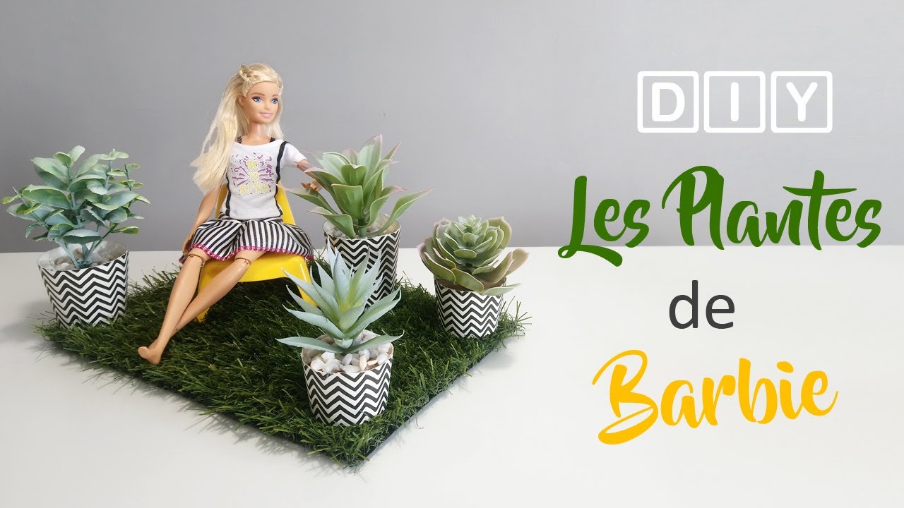TUTO Les plantes vertes de Barbie - DIY Green plants for dolls - YouTube
