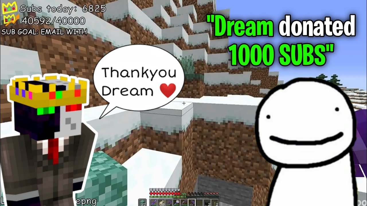 Dream Donated 1000 Gifted SUBS To Ranboo - YouTube