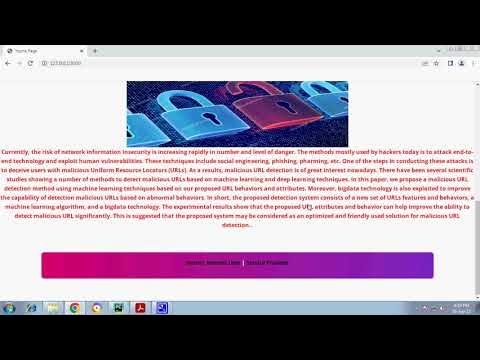 Malicious URL Detection based on Machine Learning - YouTube