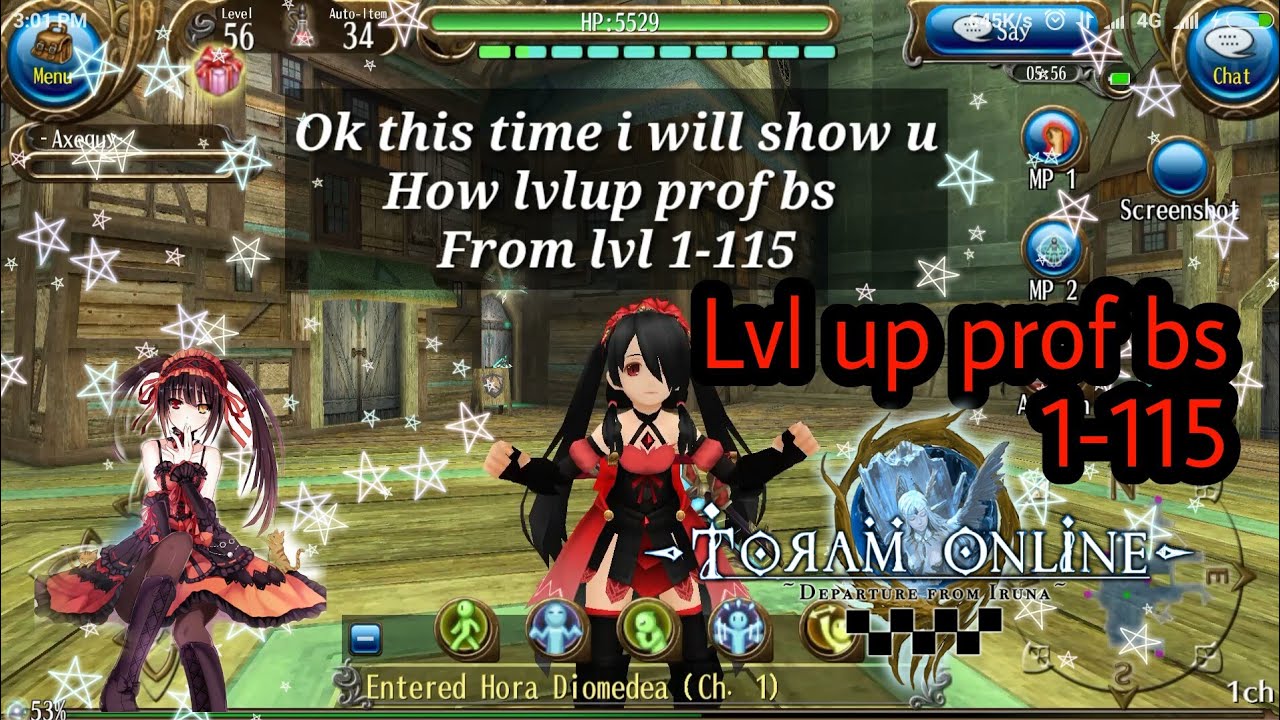 toram online - lvlup prof bs (blacksmith) 1 -115 guide - yusagi - YouTube