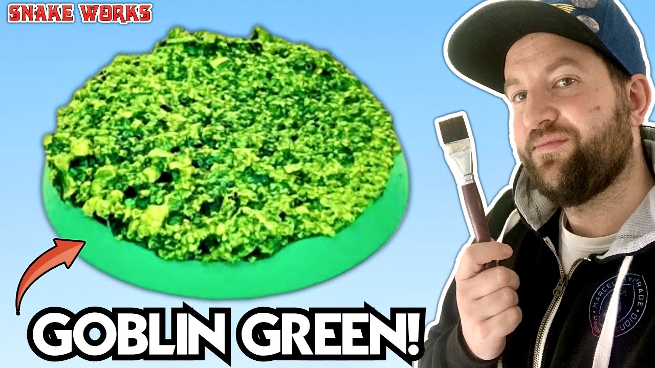Fast AND Easy GOBLIN GREEN style basing Tutorial - How to paint ...