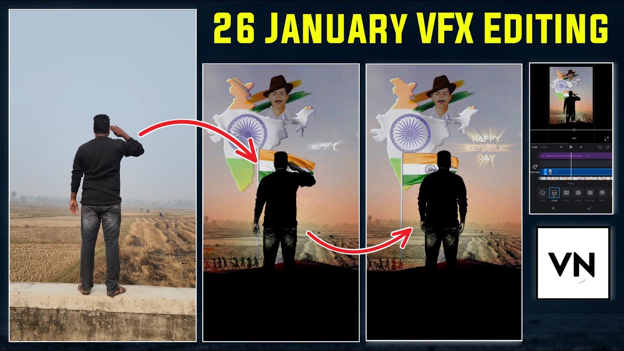 How To Make 26 January VFX Video || Republic Day VFX Video Editing | VN ...