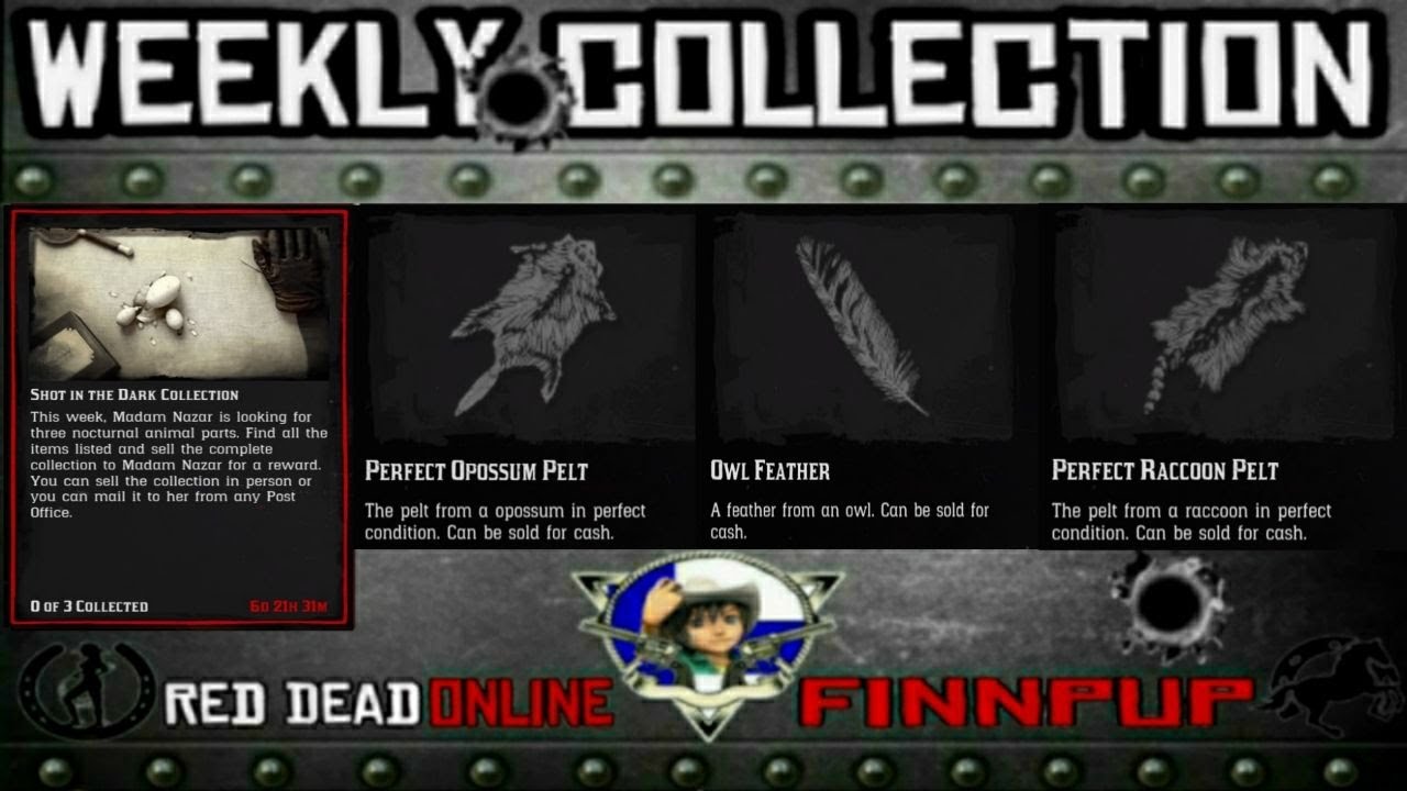Shot in the Dark Collection - Red Dead Online Weekly Collection - YouTube