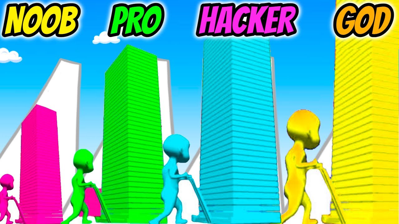 Stack Colors - NOOB vs PRO vs HACKER vs GOD - YouTube
