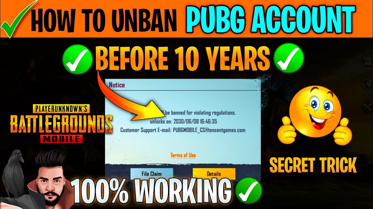 How To UNBAN PUBG MOBILE Account | How To Unban PUBG Account 10 Years ...