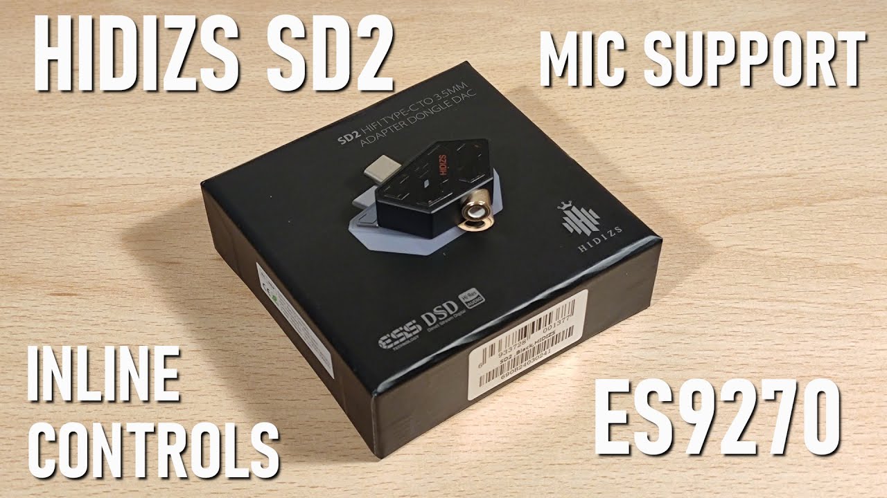 Hidizs SD2 Dongle Review - ESS Equipped and In-line Mic / Controls Supported! - YouTube