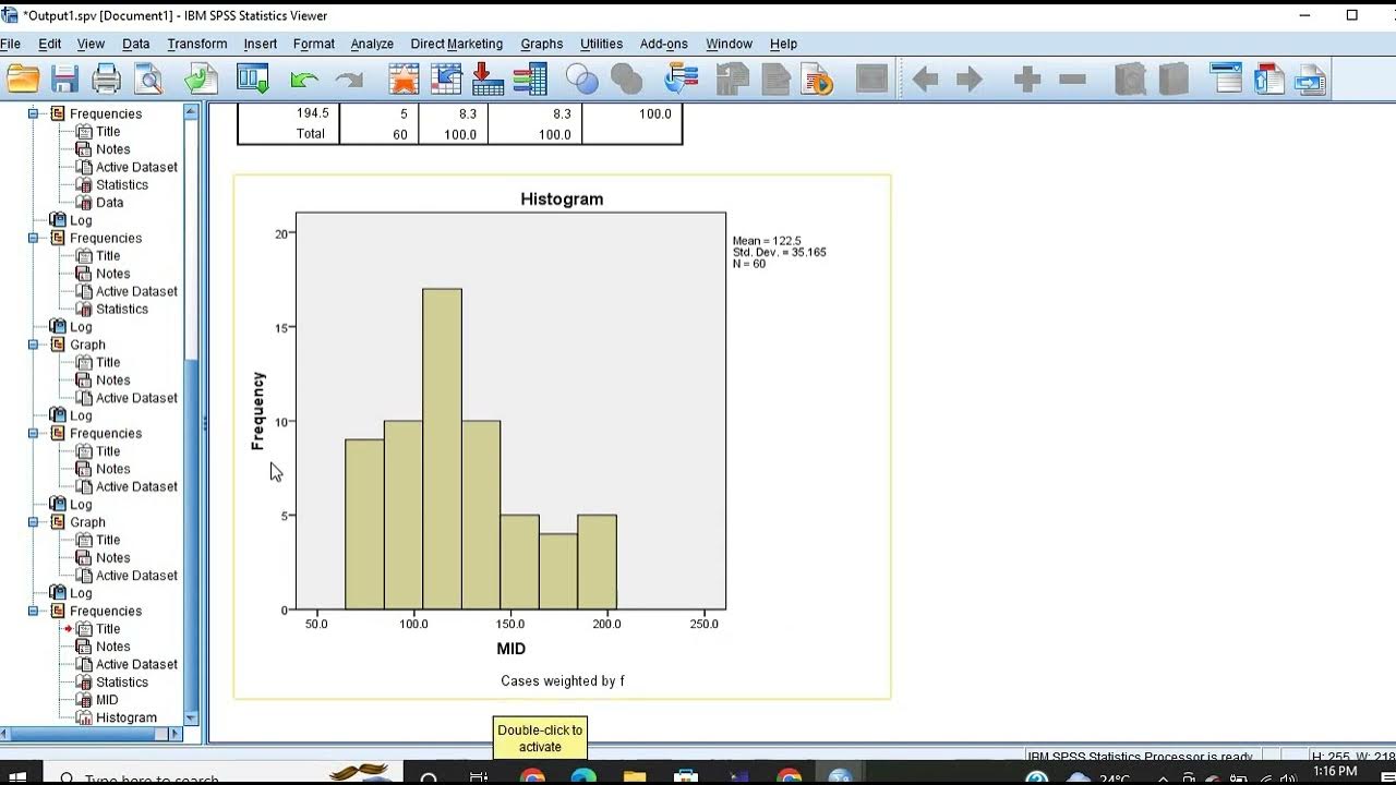 SPSS | Histogram - YouTube