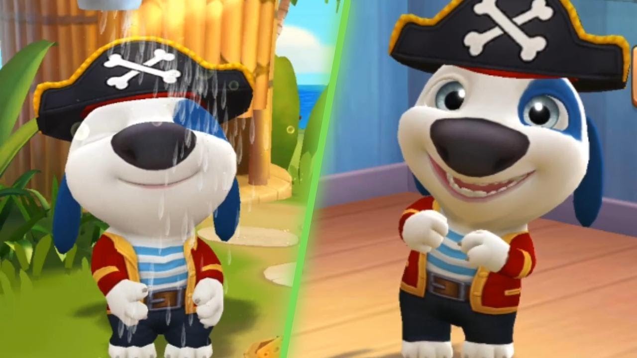 My Talking Hank PIRATE Shower and Animals - Funny Things - YouTube