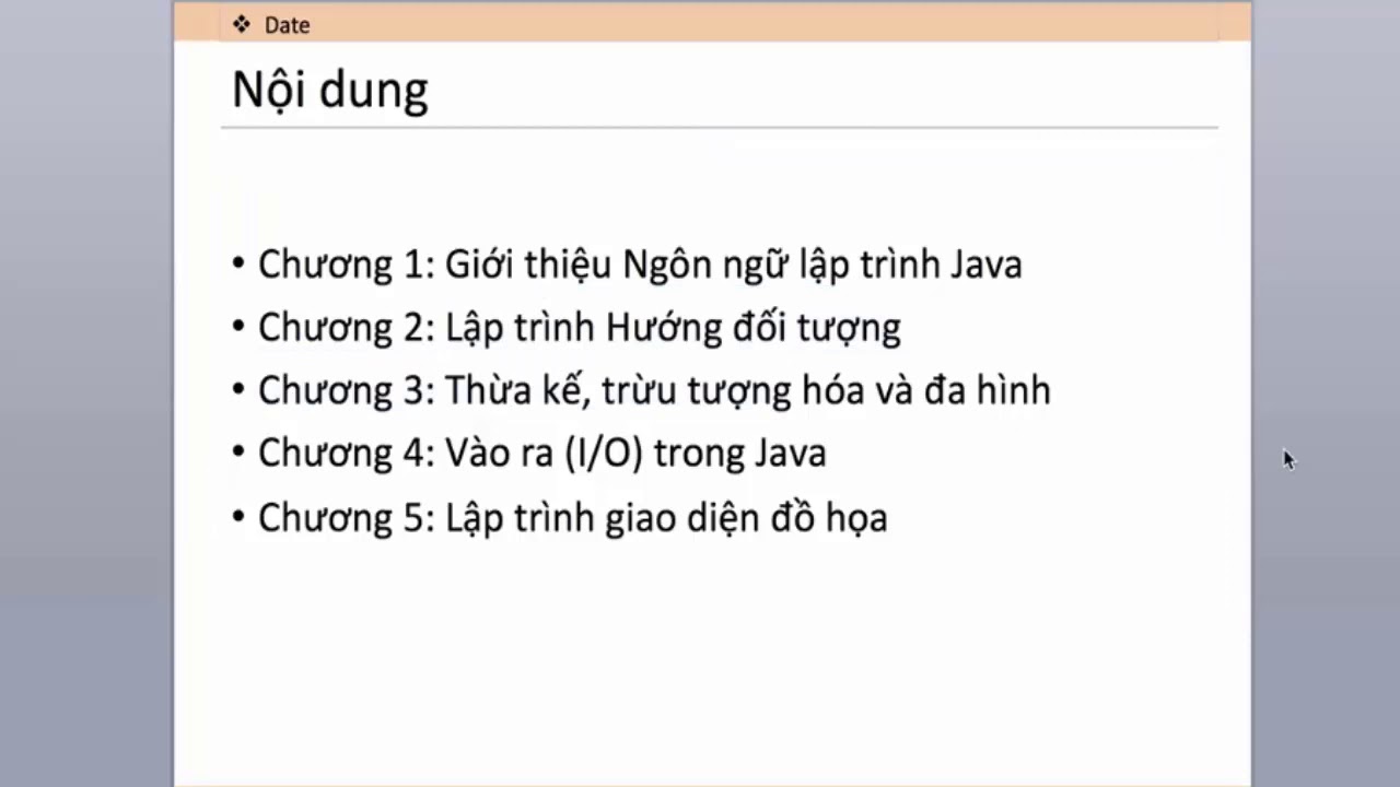 ThongNguyen ICT | Java - Giới thiệu Lập trình hướng đối tượng trong ...