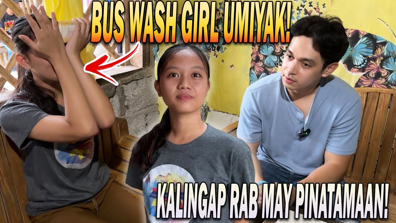 BUS WASH GIRL UMIYAK! KALINGAP RAB MAY PINATAMAAN! - YouTube