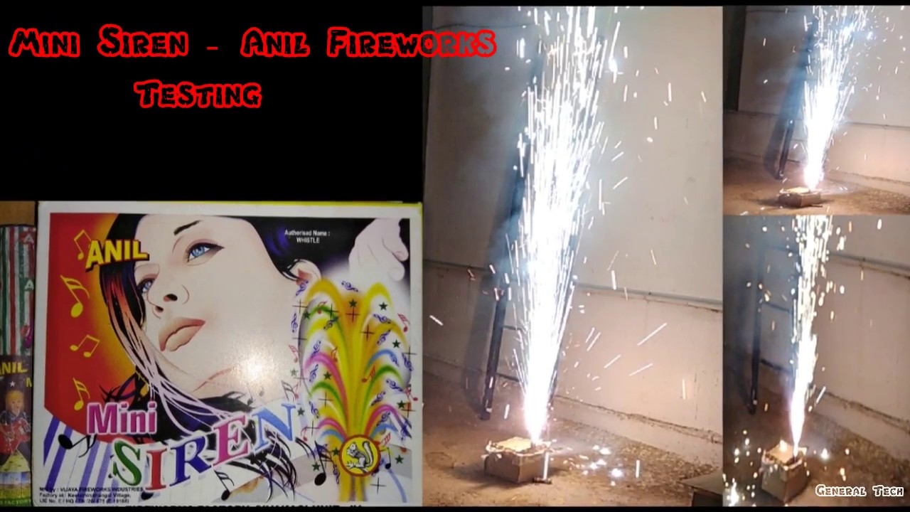 Mini Siren Anil Fireworks Testing | Siren Flower Pot testing - YouTube