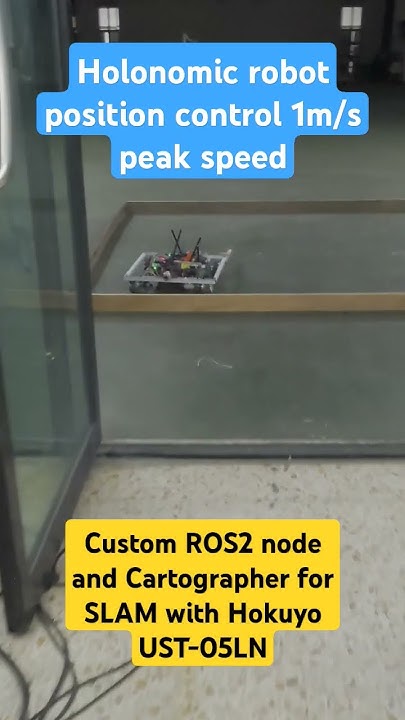 1 m/s peak position control for mecanum robot on ROS2 - YouTube