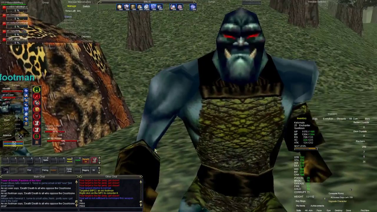 EverQuest : Crushbone belts and shoulder pads quest walk-through - YouTube