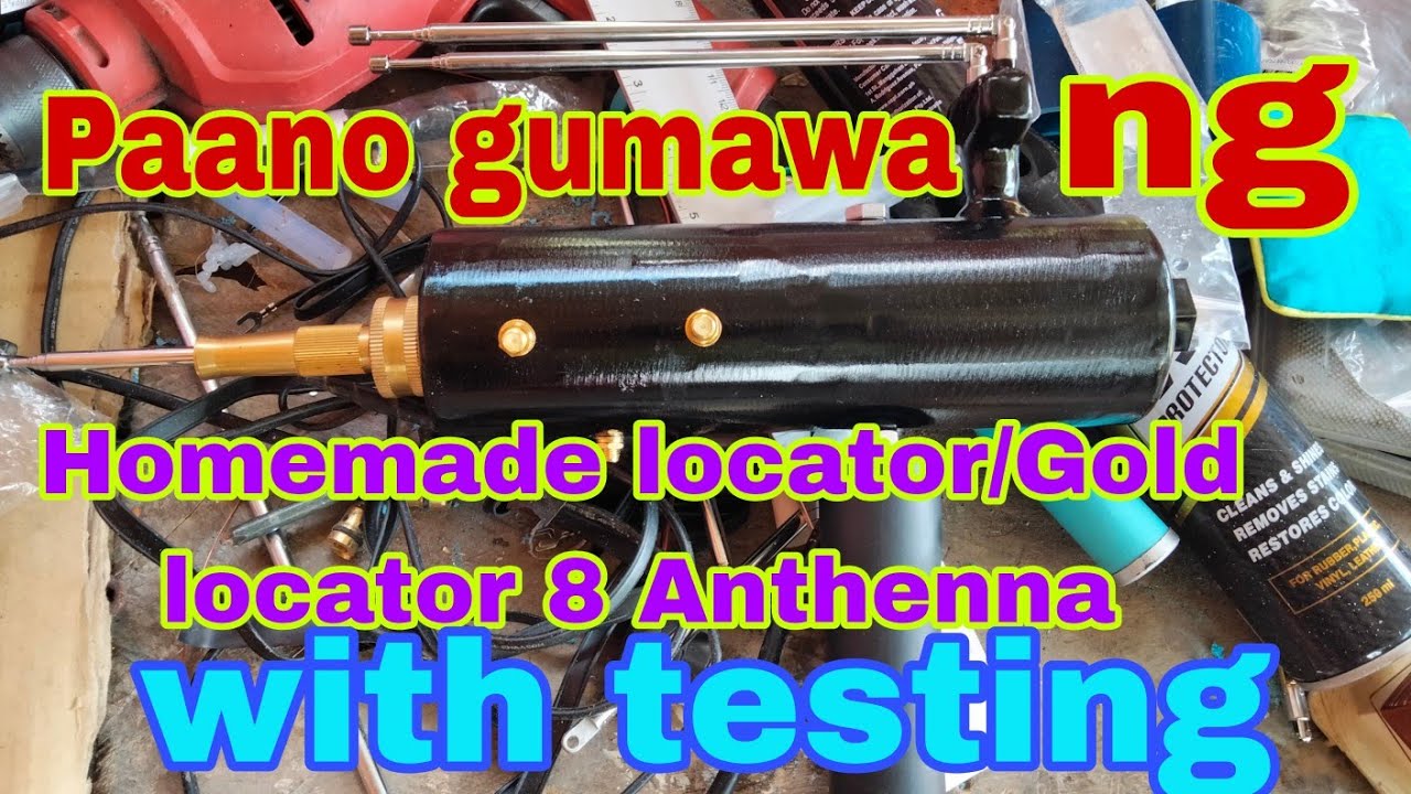 Paano gumawa ng homemade locator/gold locator 8 Anthenna with testing ...