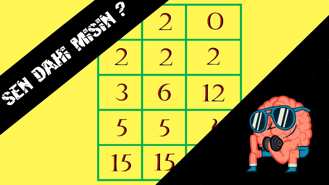 IQ'yu yükseltecek mantık ve matematik bulmacası zeka için iyi, test ...