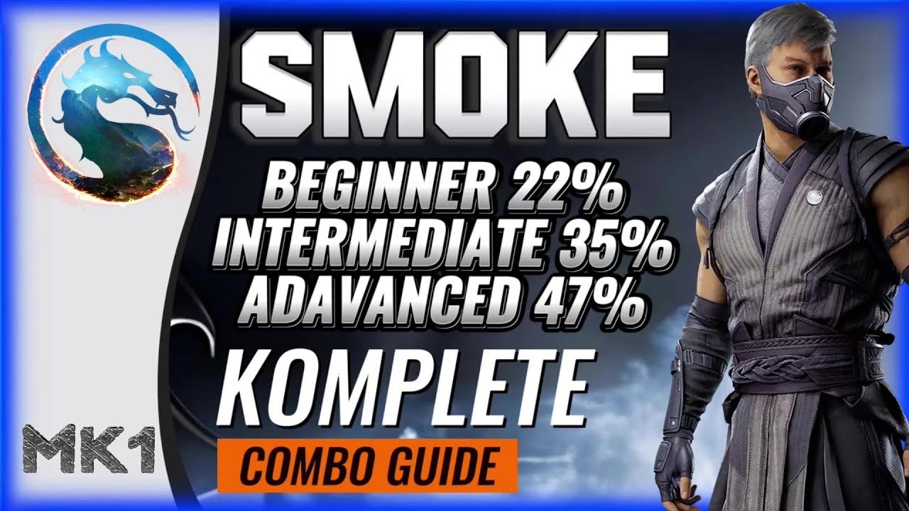 NEW SMOKE KOMPLETE COMBO GUIDE|MORTAL KOMBAT 1 - YouTube