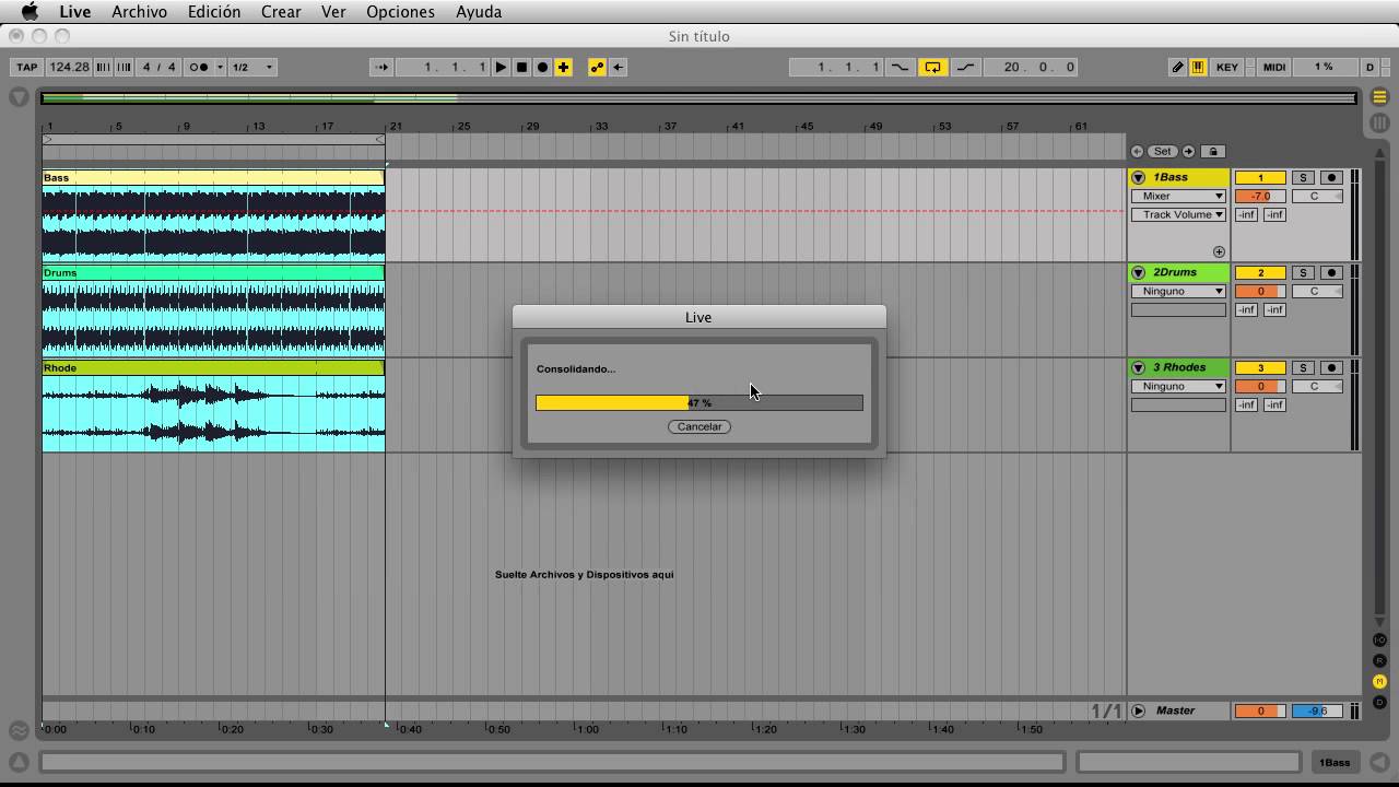 Video tutorial Ableton Live 9 Español - 08. Consolidar tiempo a nueva escena - YouTube