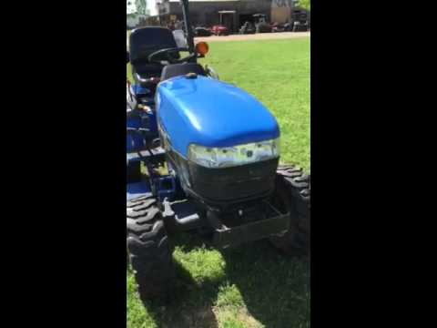 Tc24d tc24 new holland tractor w/ belly mower Malden mo - YouTube
