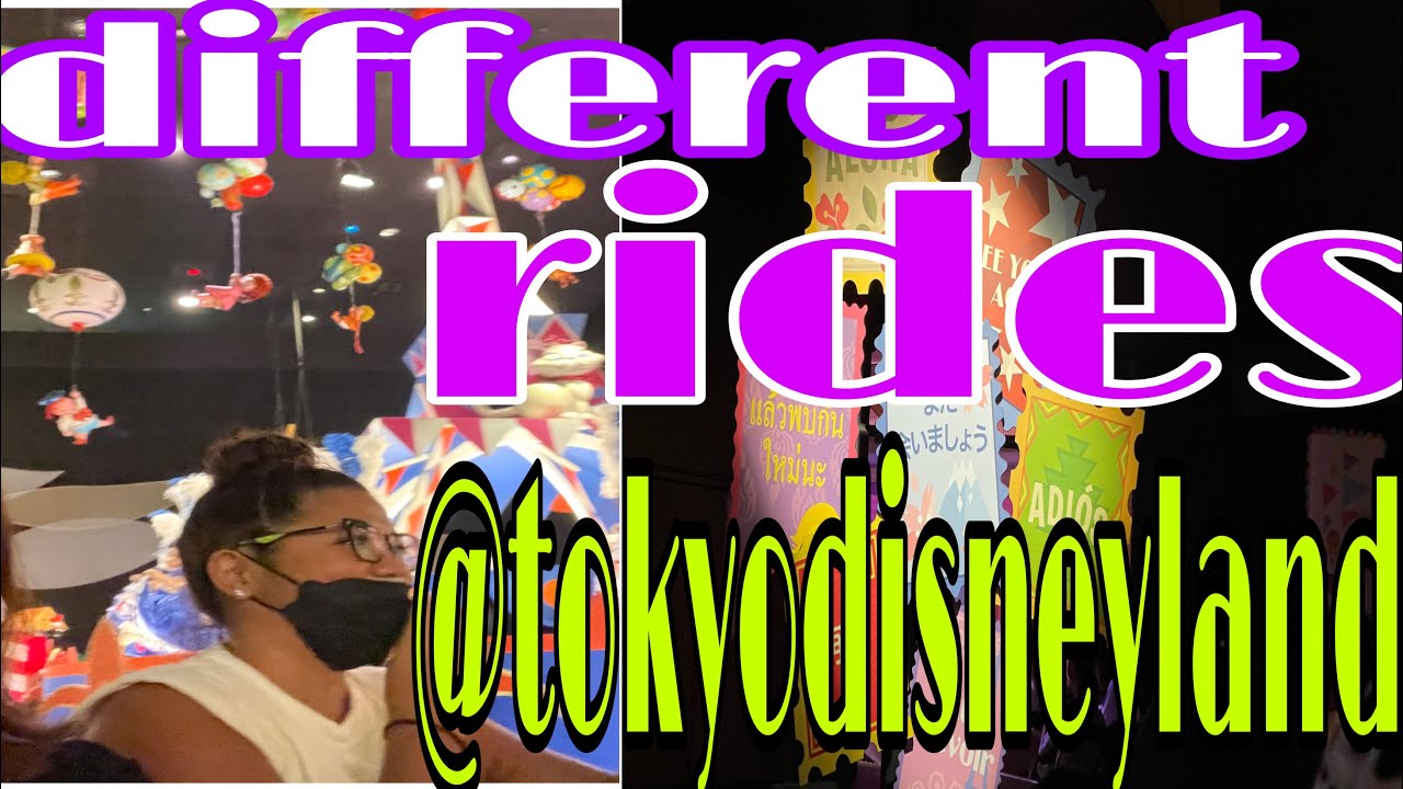 DIFFERENT RIDES @TOKYO DISNEYLAND #rides #tokyodisneyresort #vlog # ...