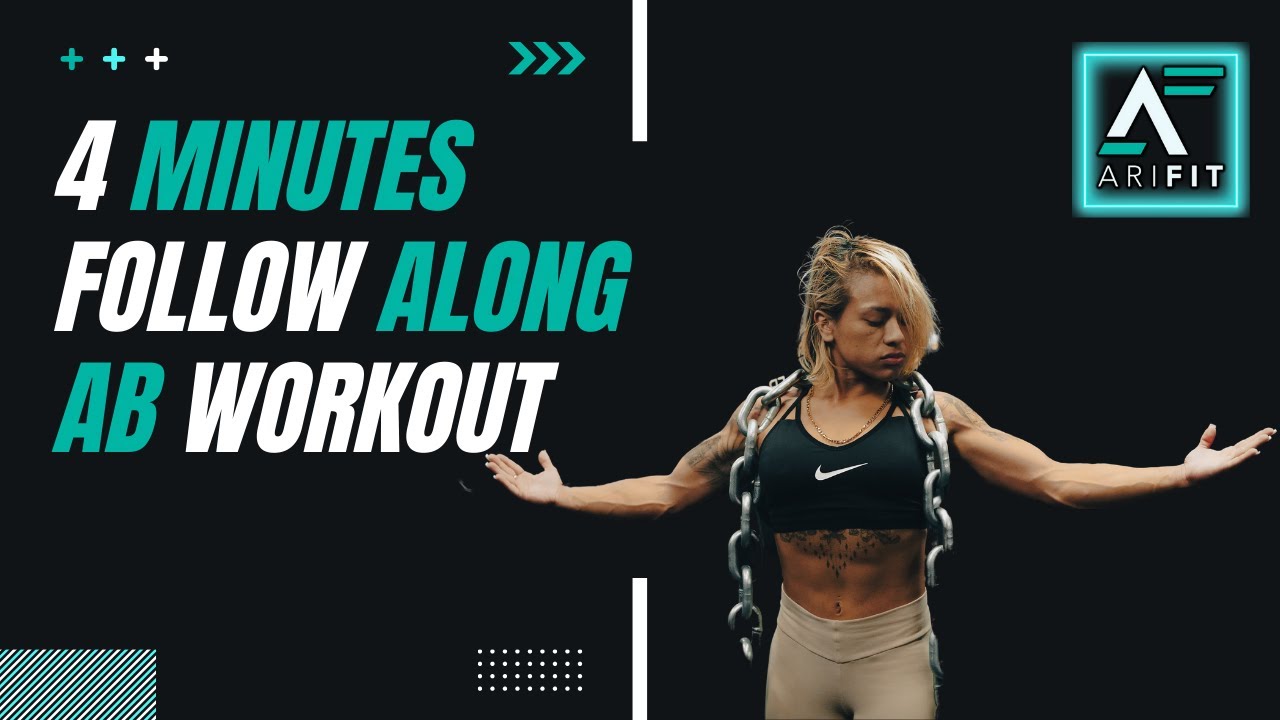 4 MINUTE AB WORKOUT VIDEO FOLLOW ALONG, AB BUILDER, AB EFFECTIVE ...
