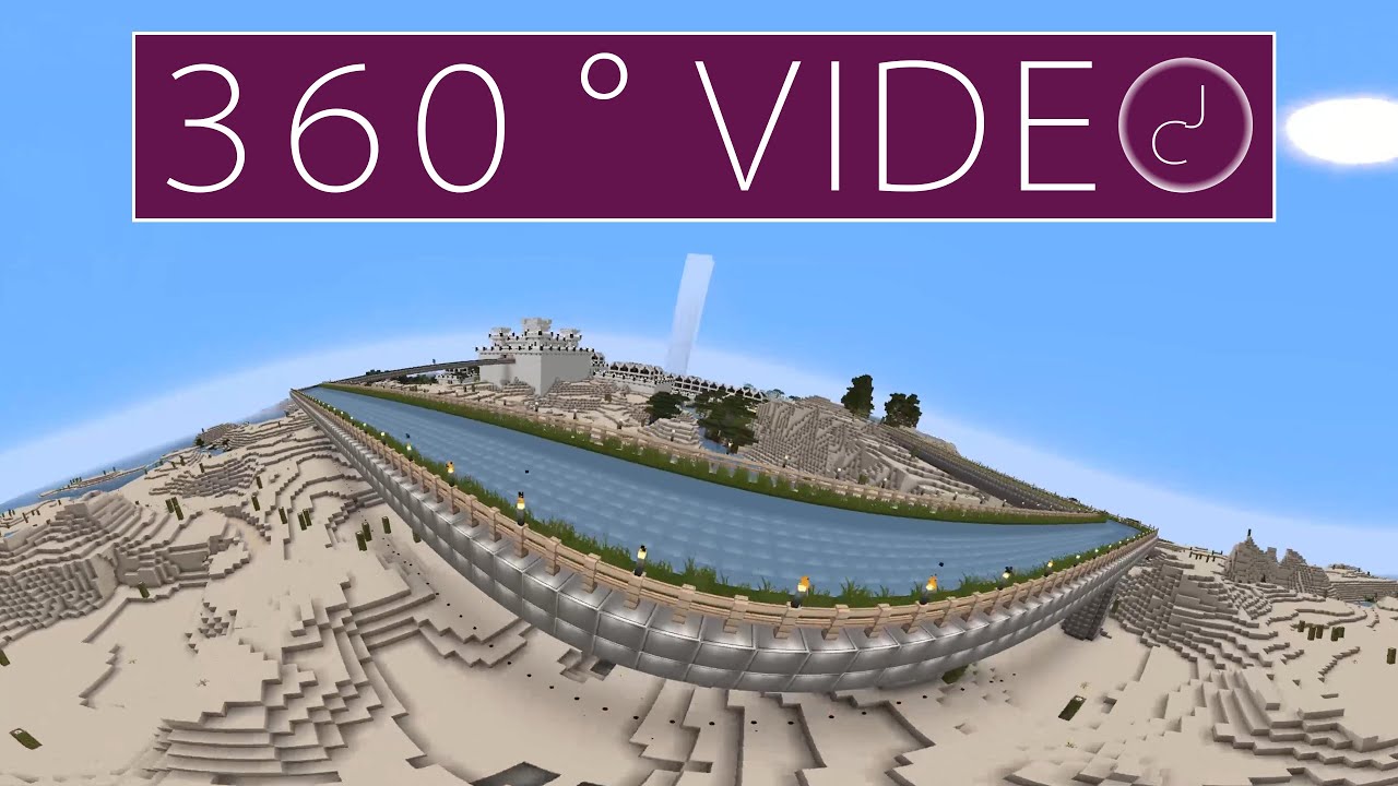 Minecraft Viaduct 360° VR Timelapse - YouTube