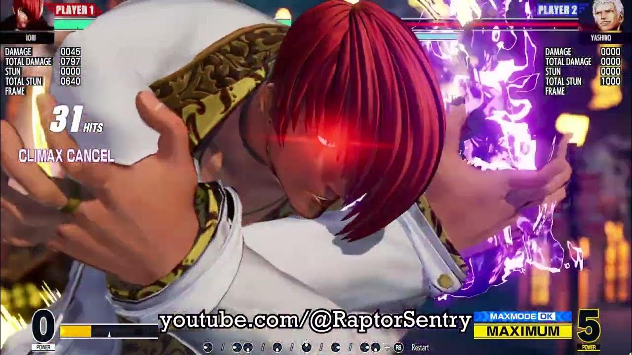 KOF XV Iori Yagami Patch 1.63 TOD 100% Corner Combo (Mid Raw Max Activation) - YouTube