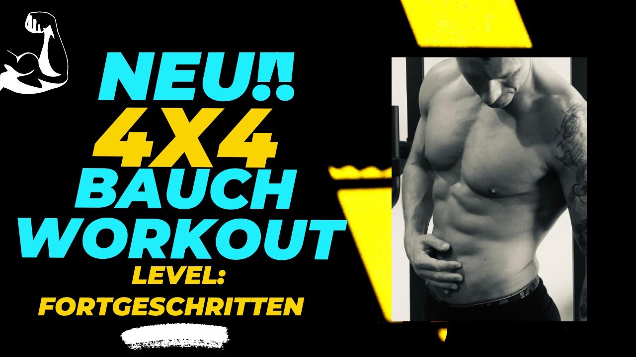 4x4 Bauch Workout Level: Fortgeschritten - YouTube