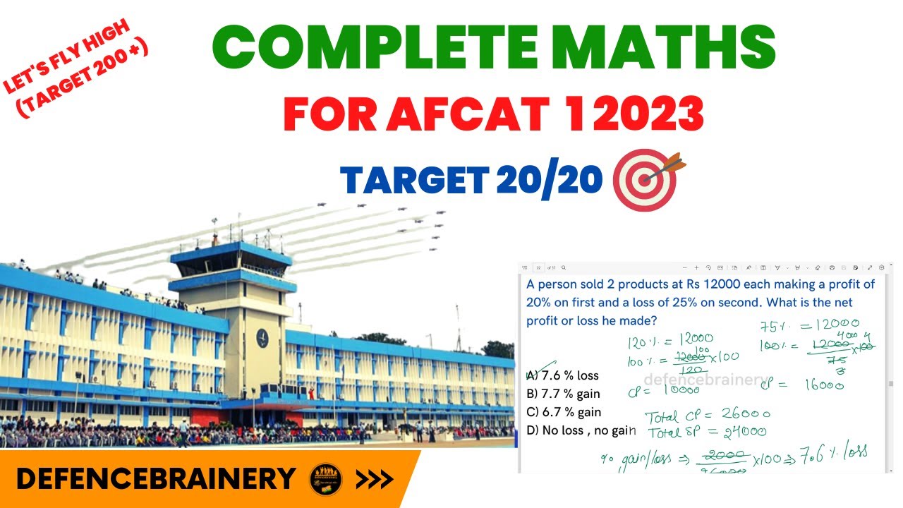 Complete Maths For Afcat - YouTube