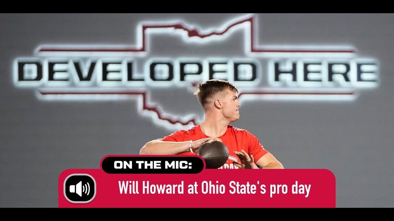 Every throw from Will Howard at Ohio State's pro day - YouTube