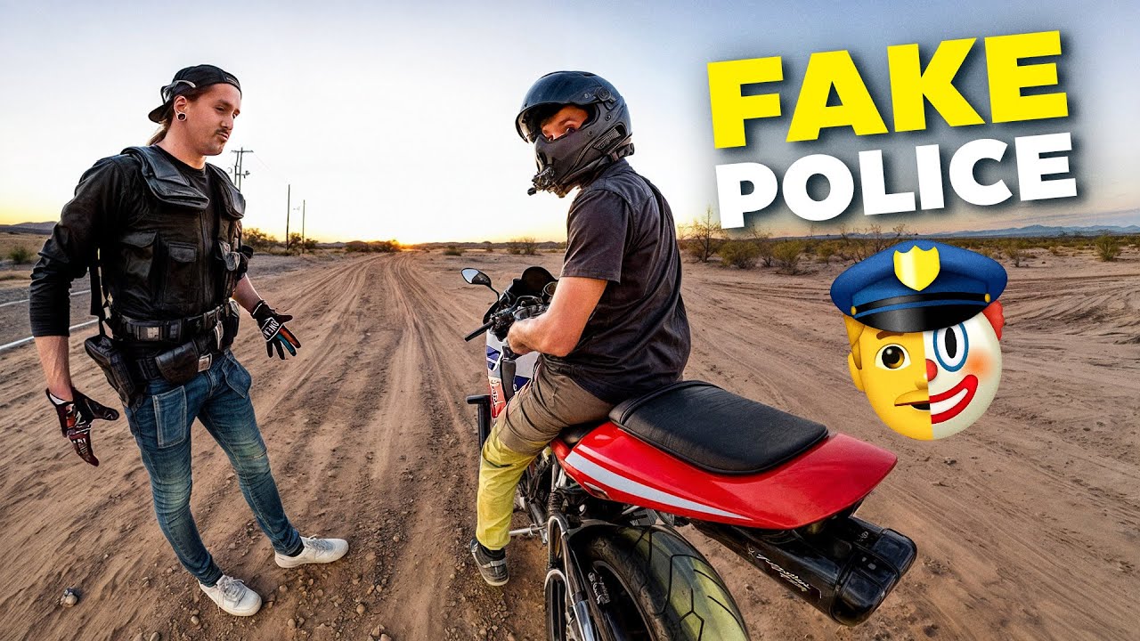 Cop Impersonator Tries to Confiscate My Motorcycle Keys! - YouTube