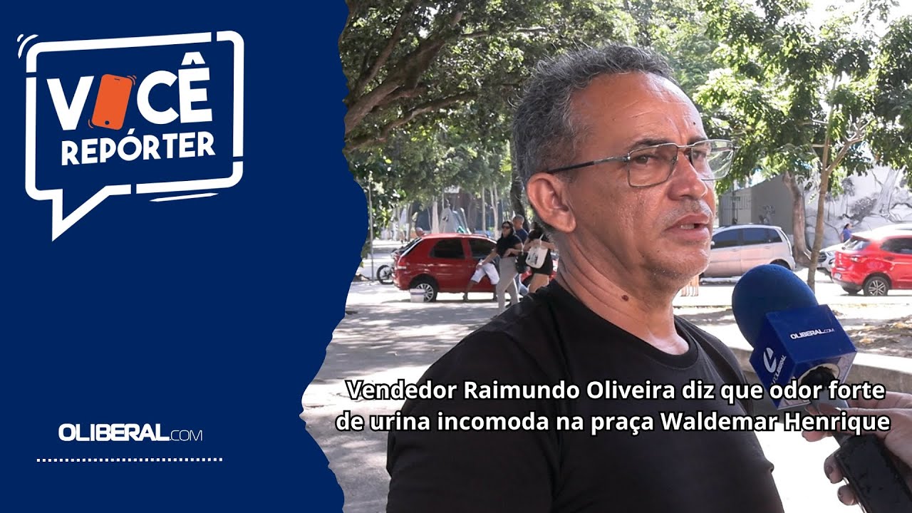 Vendedor Raimundo Oliveira diz que odor forte de urina incomoda na ...