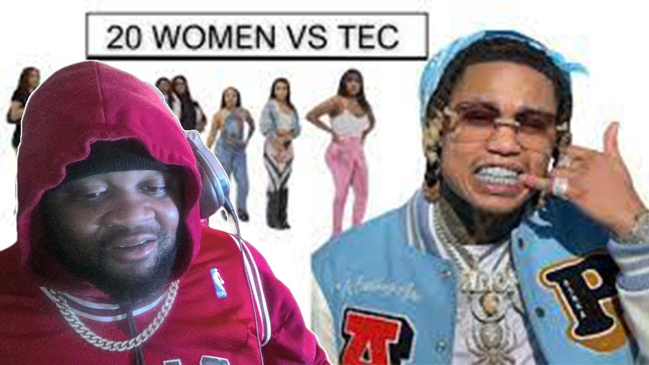 20 WOMEN VS. 1 RAPPER: TEC|REACTION!!! - YouTube