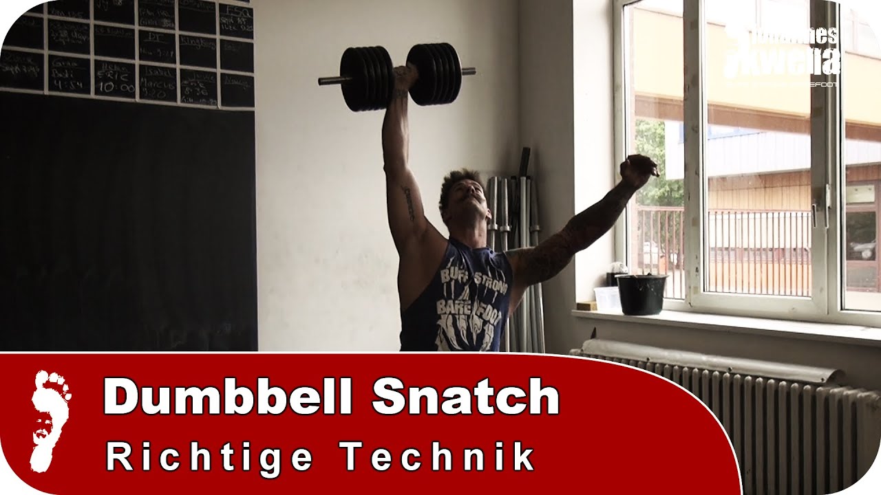 Dumbbell Snatch (Reißen) | Technik Tutorial & one arm PR (personal record)! - YouTube