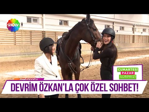 Devrim Özkan'la at çiftliğinde çok samimi sohbet!