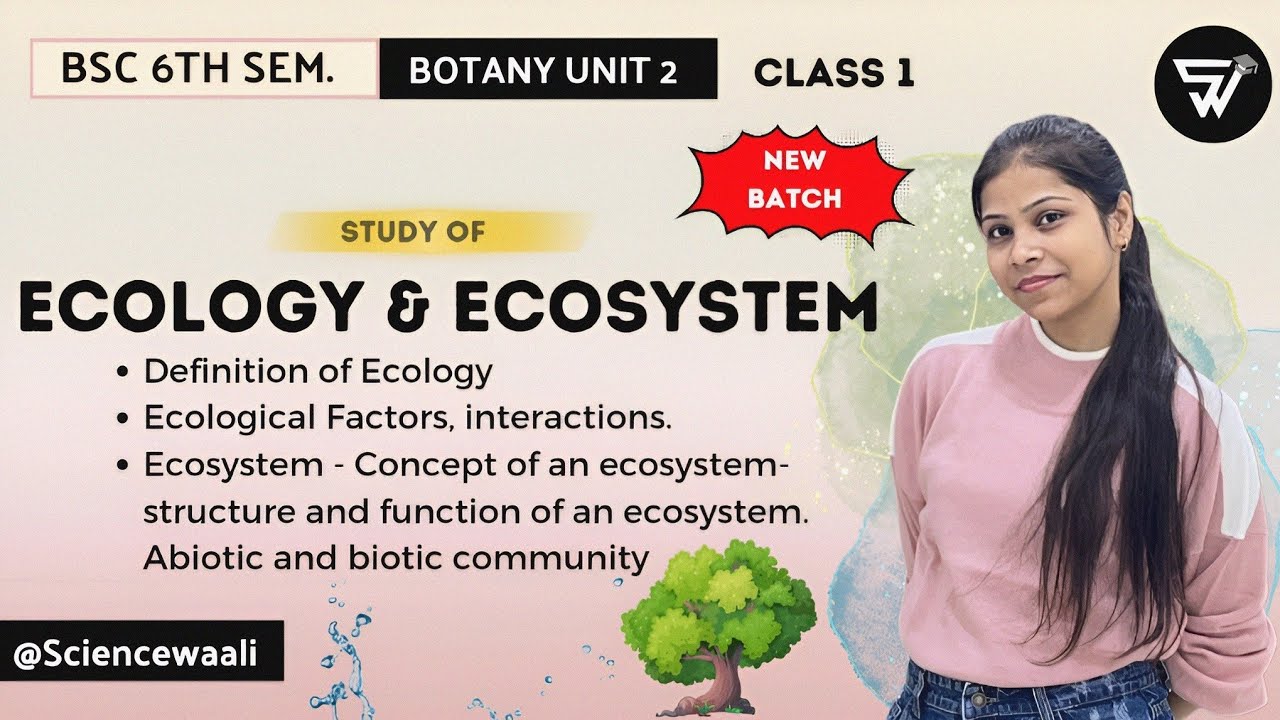 Ecology🍀|Ecological Factors & Interaction|Ecosystem Concept Structure ...