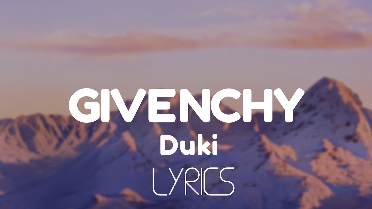 Duki - Givenchy (Lyrics) - YouTube